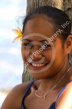 Tahitian woman on the island of Moorea. | David R. Frazier Photolibrary ...