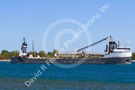 McKee Sons is a self-unloading barge on the St. Clair River at Port ...