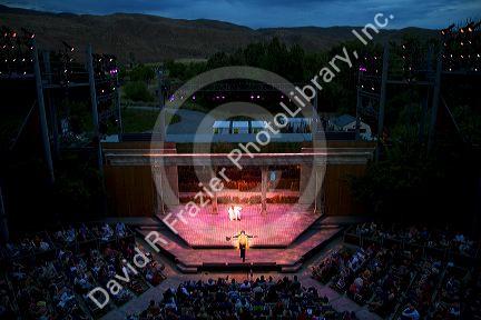 Performance at the outdoor amphitheater of the Idaho Shakespeare ...