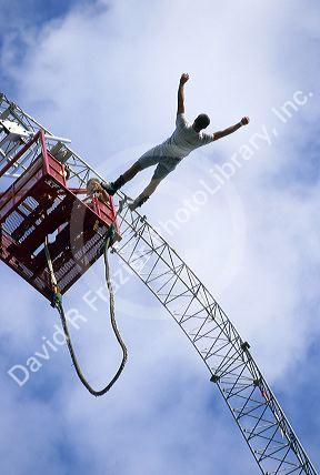 Bungee Jumping at the state fair in Columbus, Ohio. | David R. Frazier ...